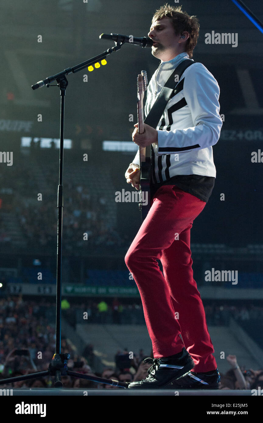 Muse perform live in concert at the Stade de France Featuring: Muse ...