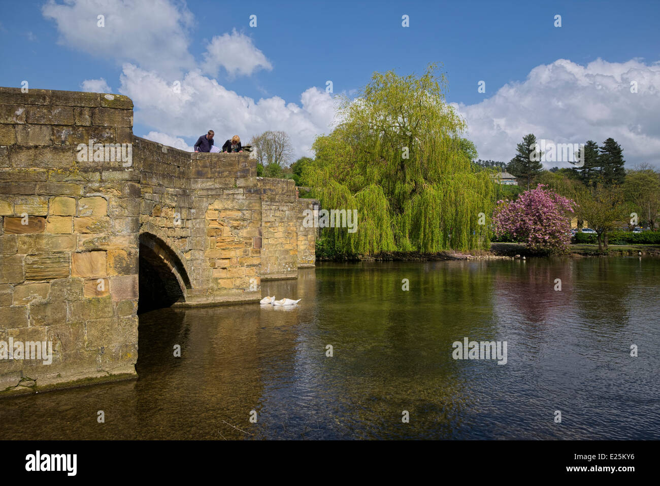 Bakewell on the river wye derbyshire hi-res stock photography and ...
