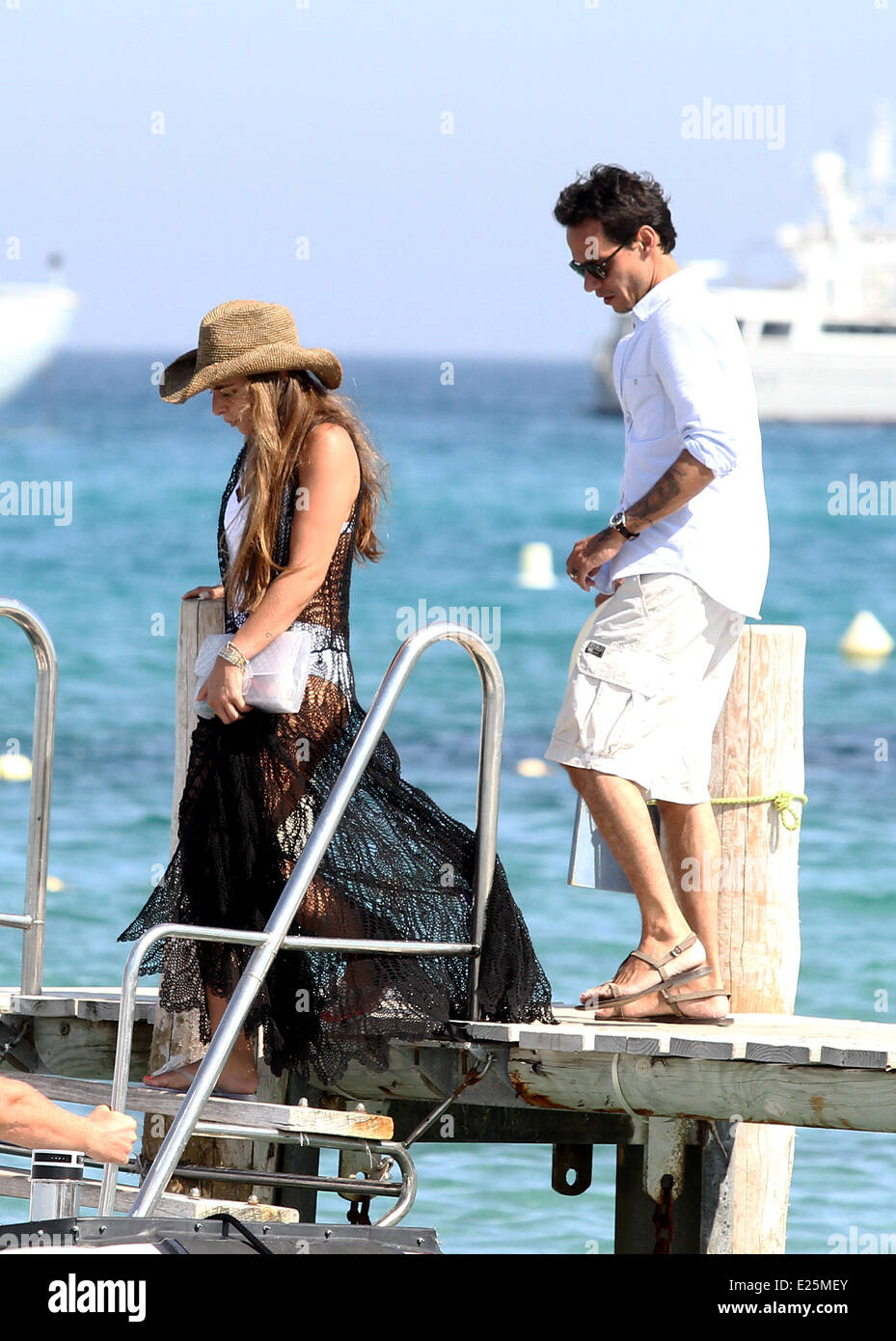 Celebrities at Club 55 in St Tropez Featuring: Chloe Green,Marc Anthony ...