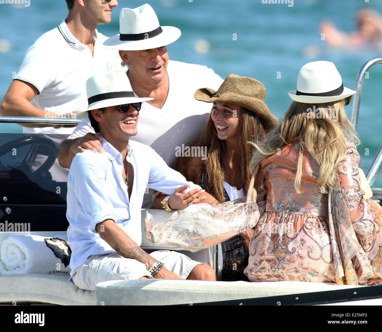 Celebrities at Club 55 in St Tropez Featuring: Chloe Green,Marc Anthony ...