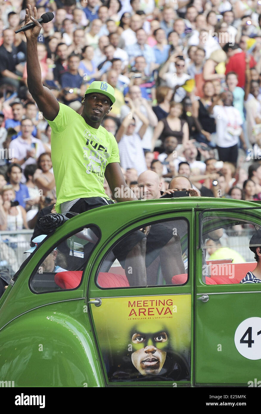 IAAF Diamond League 2013 at the Stade de France Featuring: Usain Bolt ...