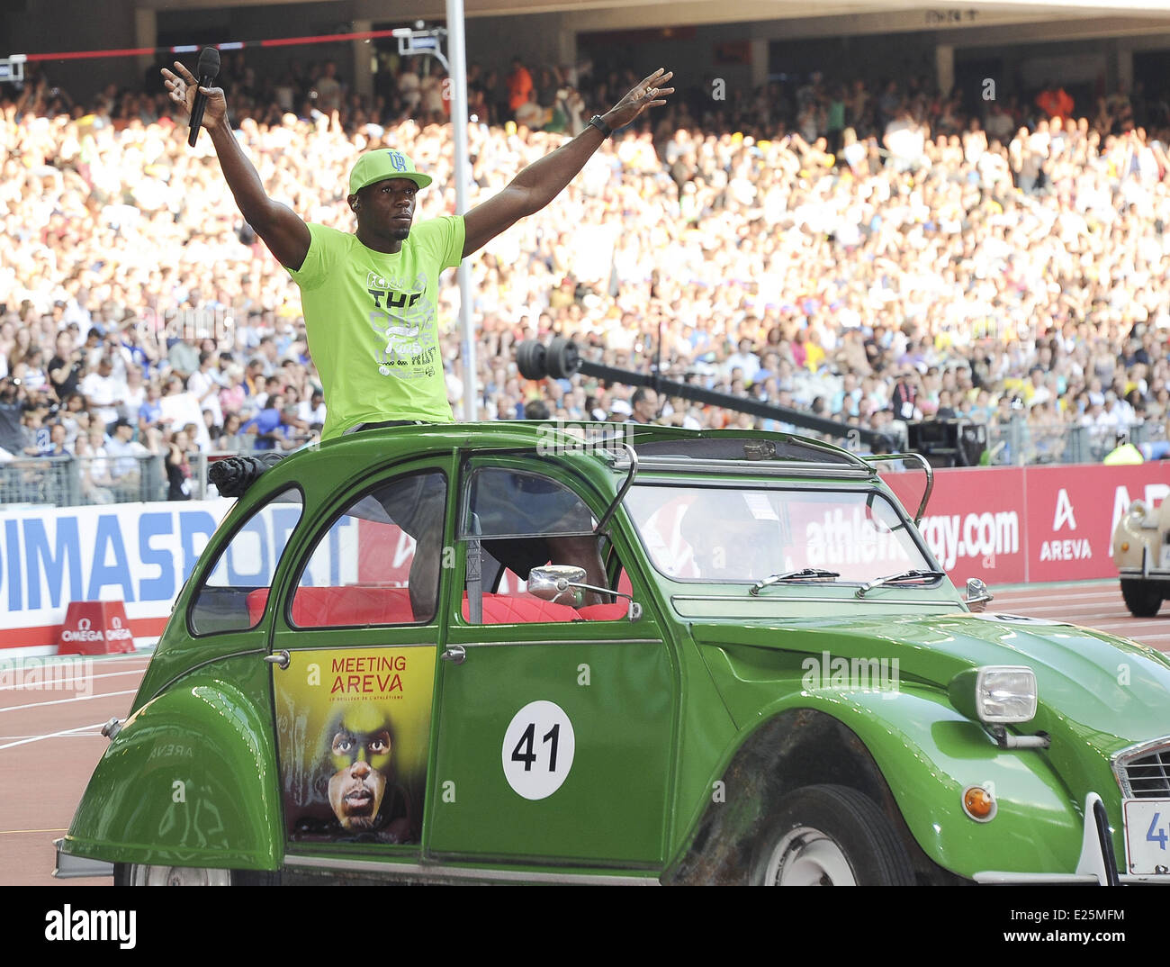 IAAF Diamond League 2013 at the Stade de France Featuring: Usain Bolt ...