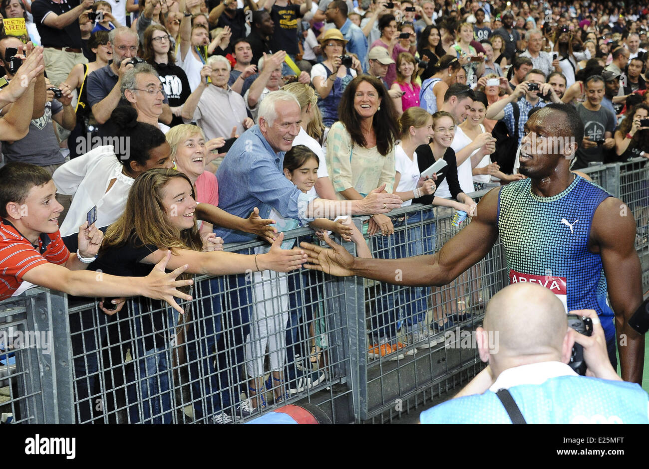 IAAF Diamond League 2013 at the Stade de France Featuring: Usain Bolt ...