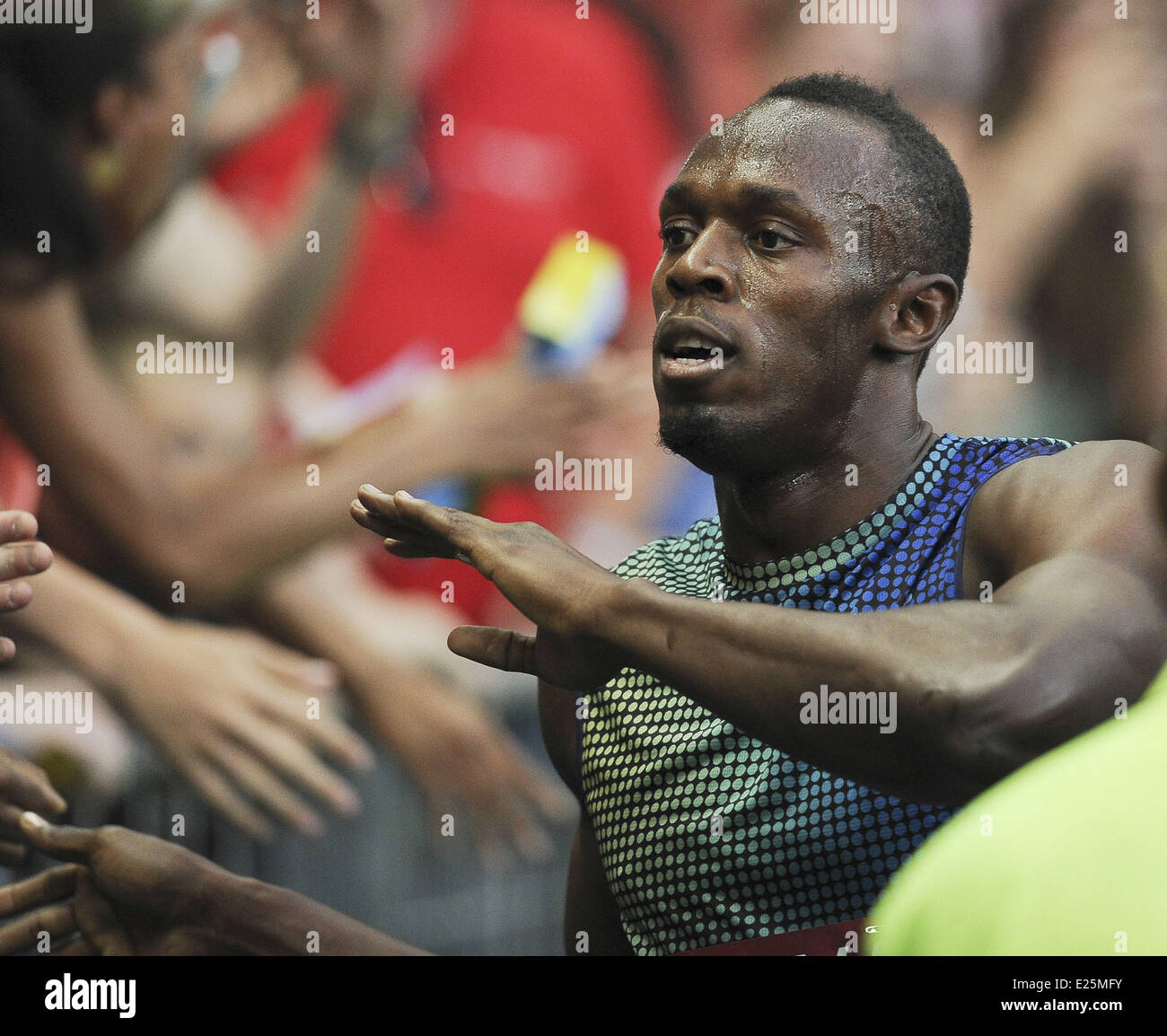 IAAF Diamond League 2013 at the Stade de France Featuring: Usain Bolt ...