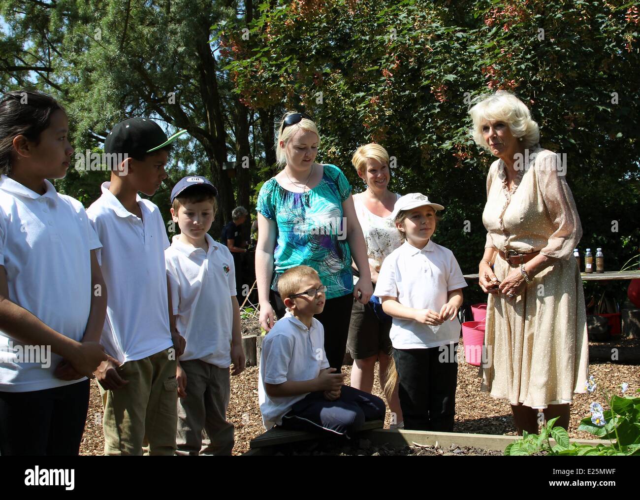 ROMSEY- UK - 09-JULY-2013: ROTA: Camilla, HRH The Duchess of Cornwall ...