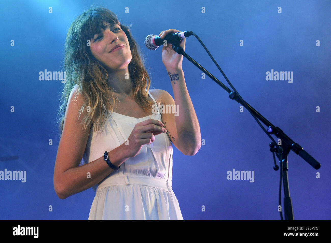 French singer Lou Doillon performing live in concert Featuring: Lou ...