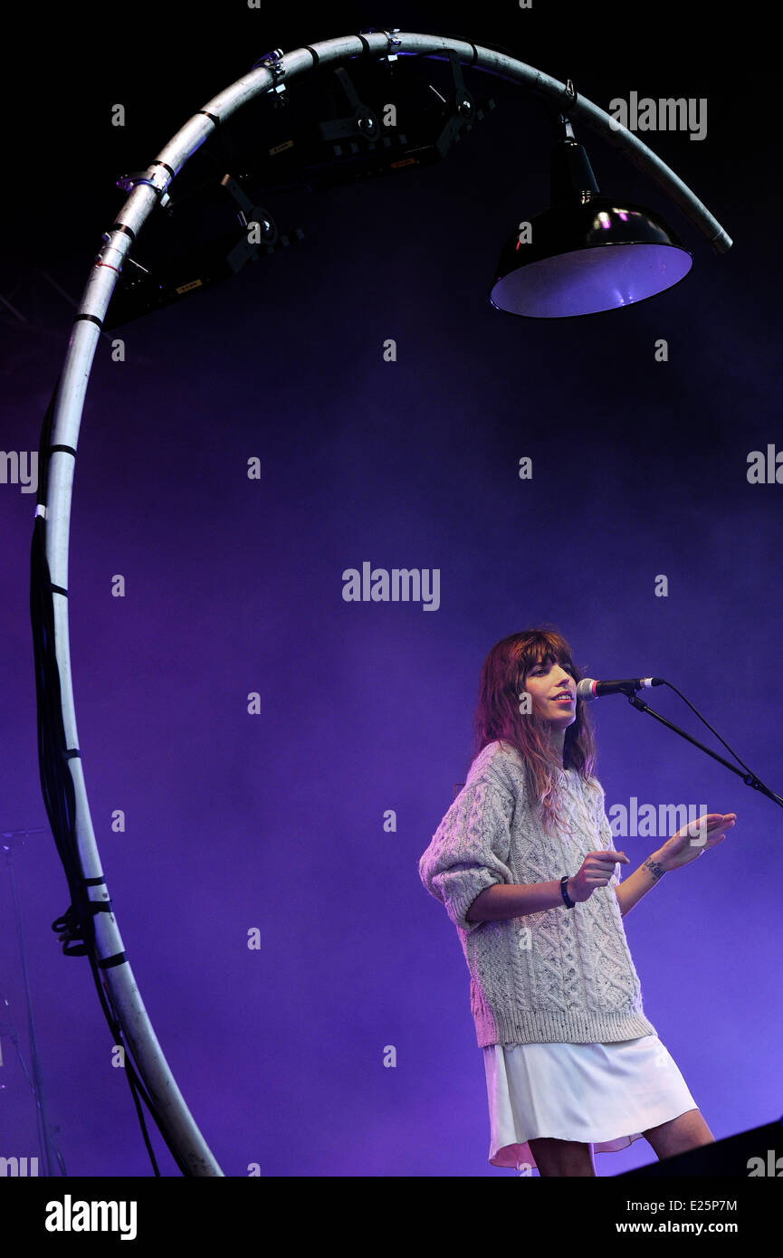 French singer Lou Doillon performing live in concert Featuring: Lou ...