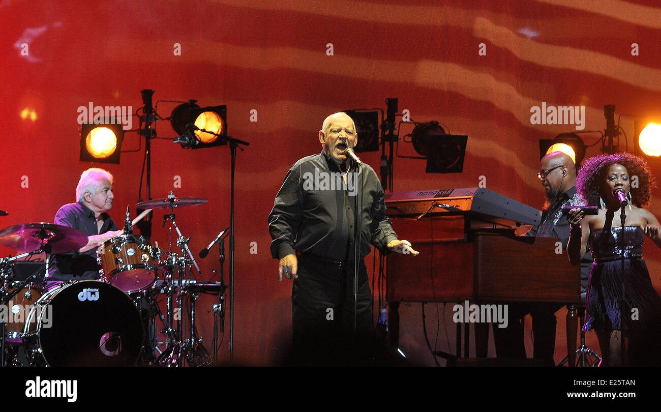 Joe Cocker performs in concert held at the Roman Amphitheatre ...