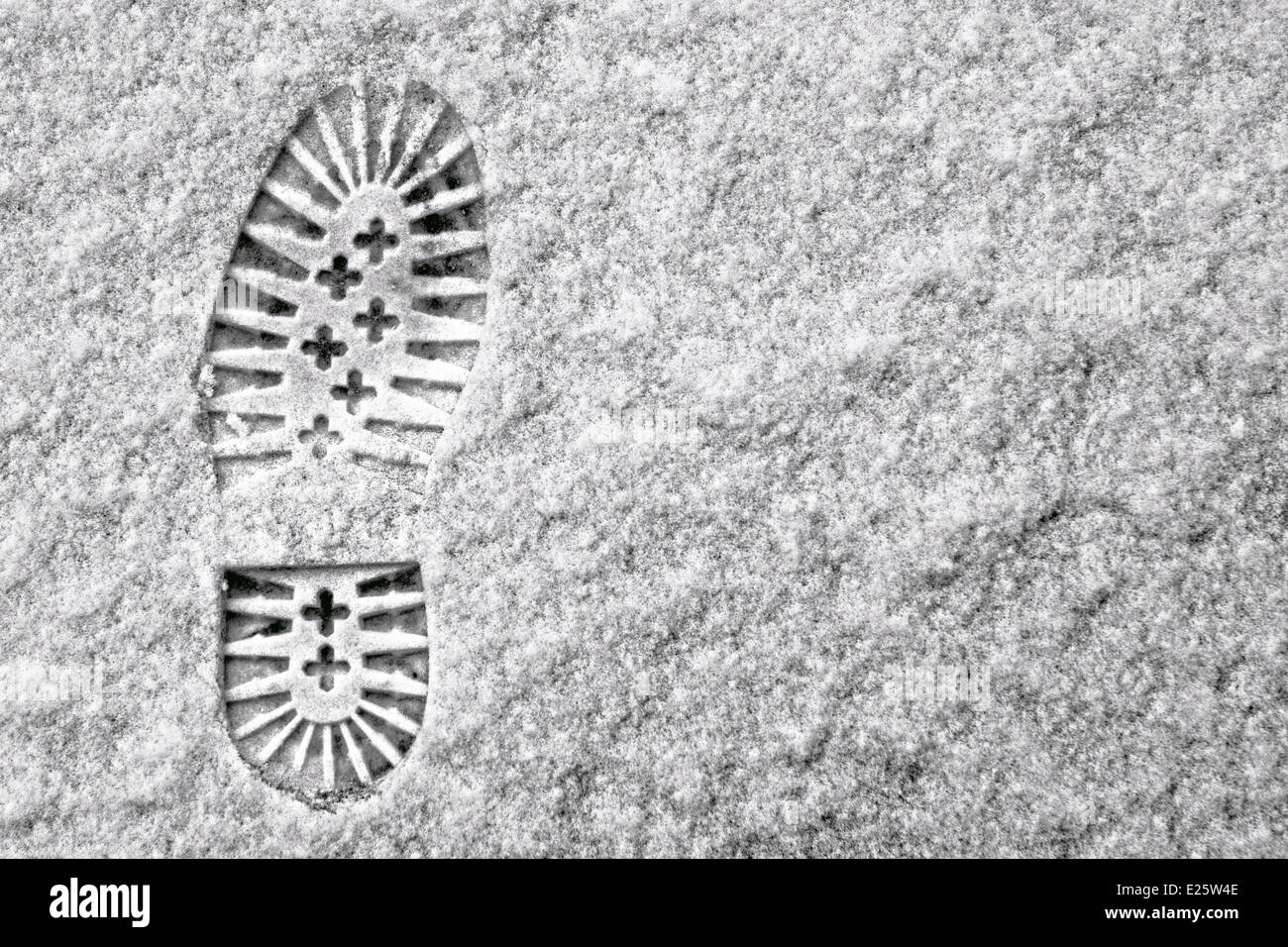 Boot Print In Snow Stock Photos & Boot Print In Snow Stock Images - Alamy