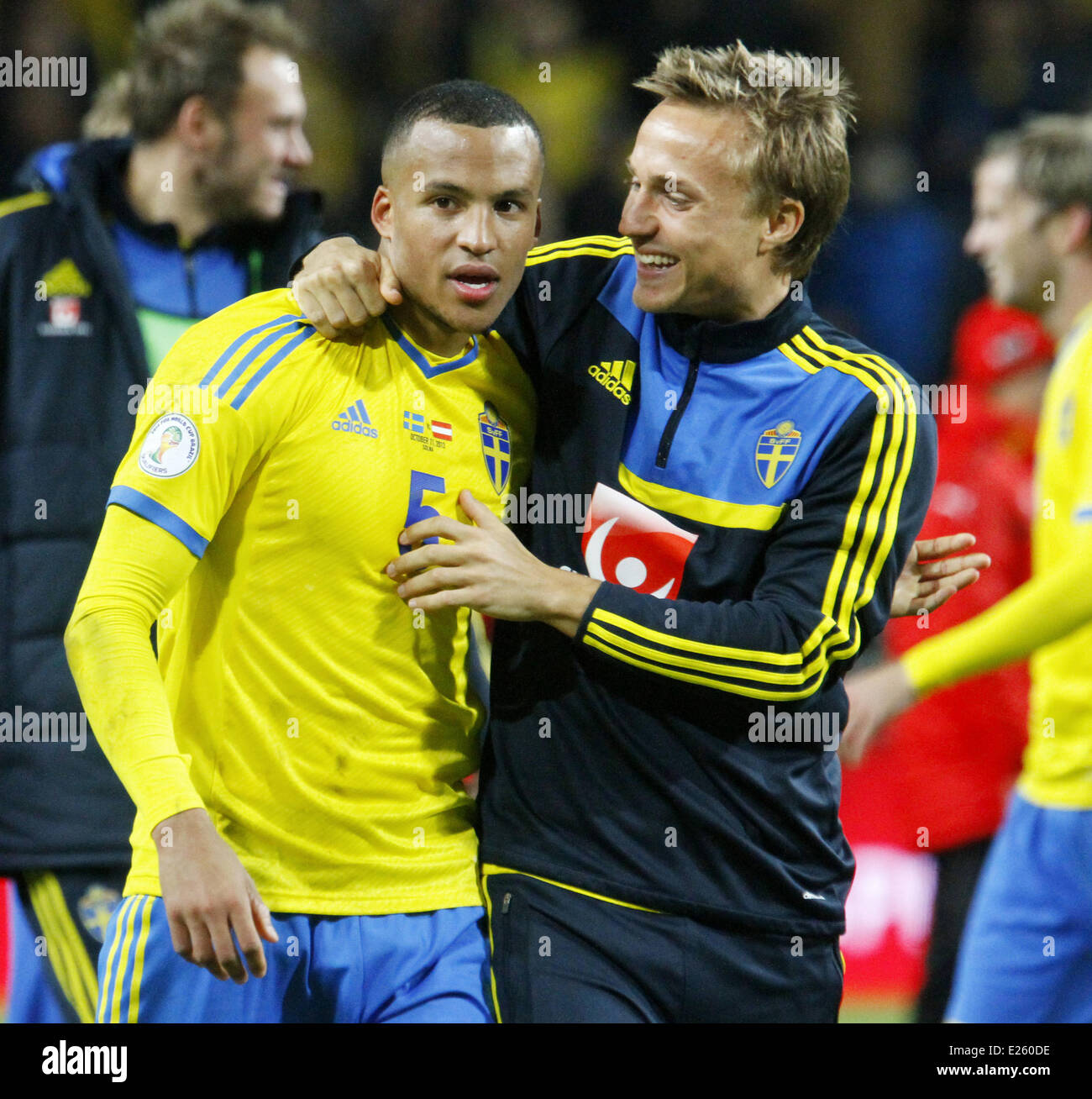 FIFA 2014 World Cup group C qualifying football match Sweden vs Austria ...