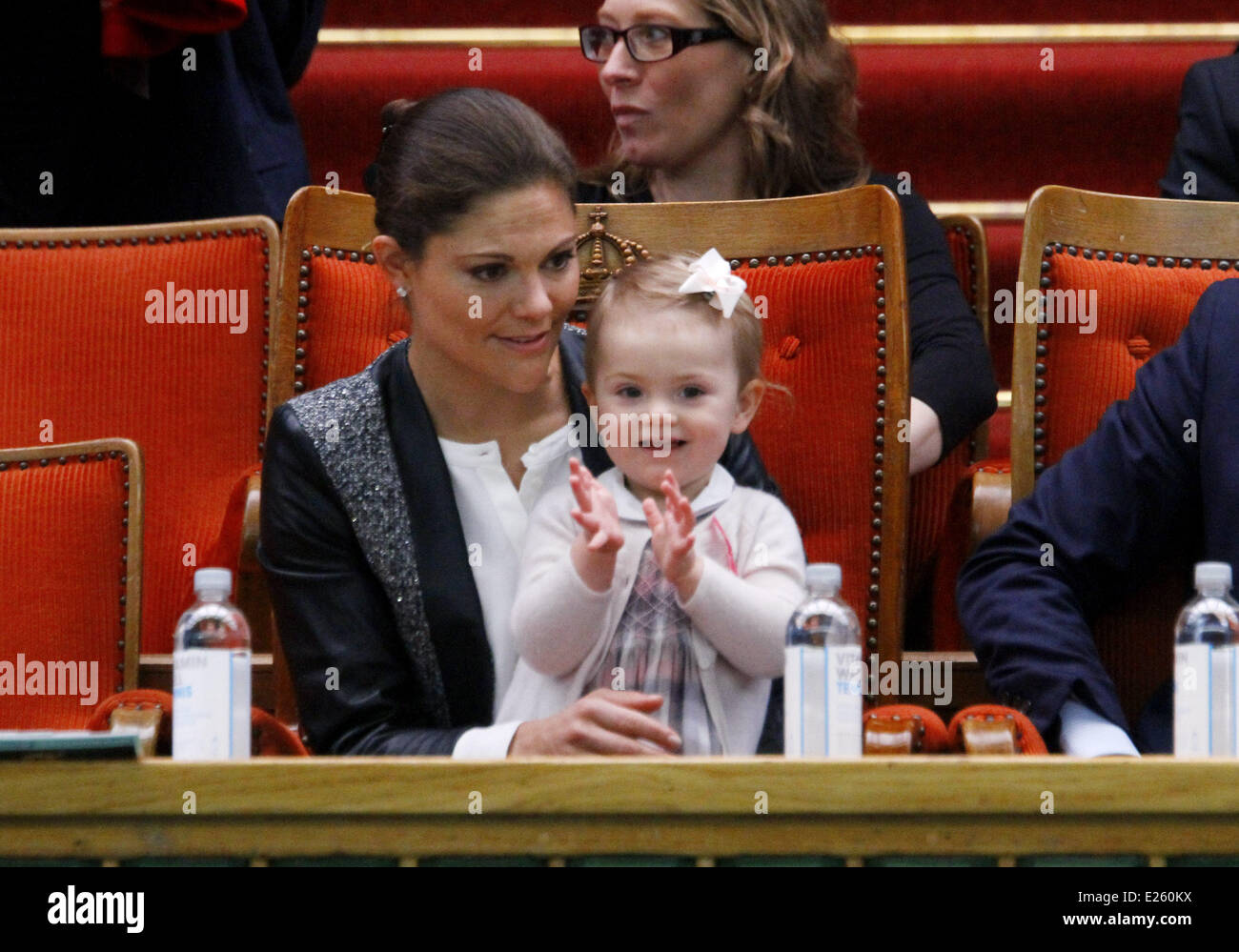 Crown Princess Victoria, Prince Daniel of Sweden and their daughter ...