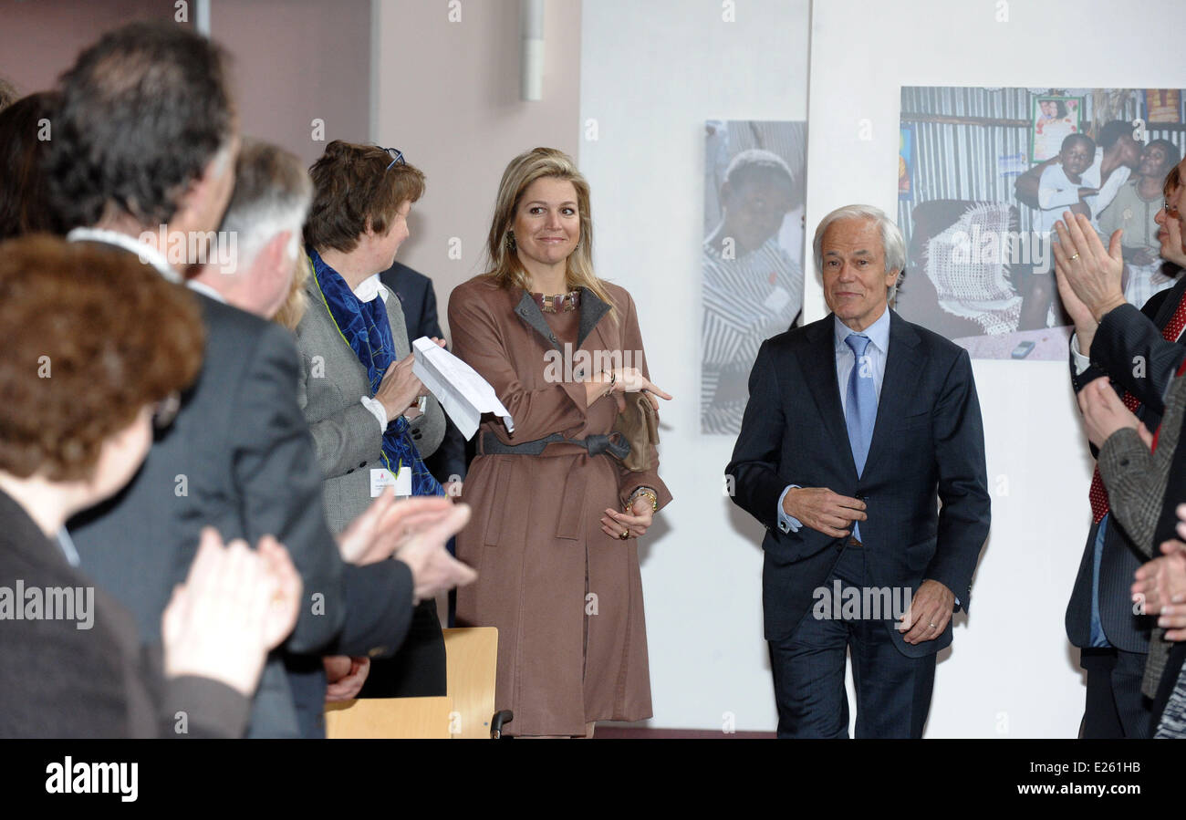 Princess Maxima of the Netherlands receives the first copy of the book ...