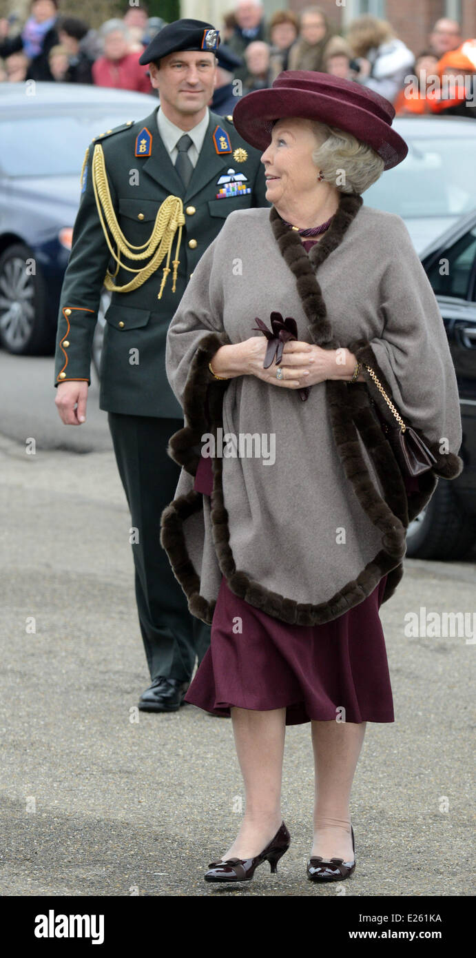 Queen Beatrix of The Netherlands attending the opening of the photo exhibition '100 years of ...