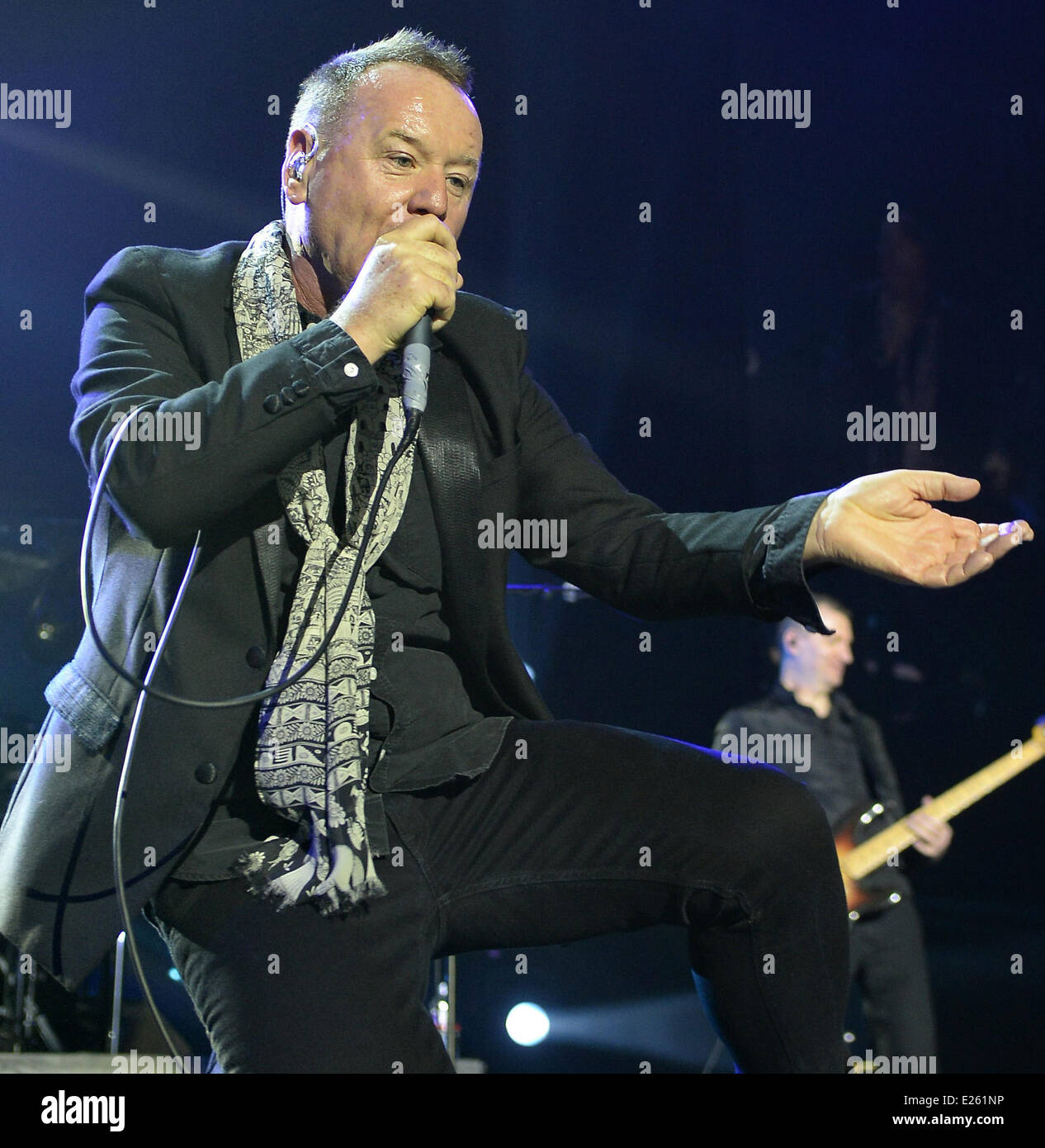 Jim kerr simple minds performing hi-res stock photography and images ...
