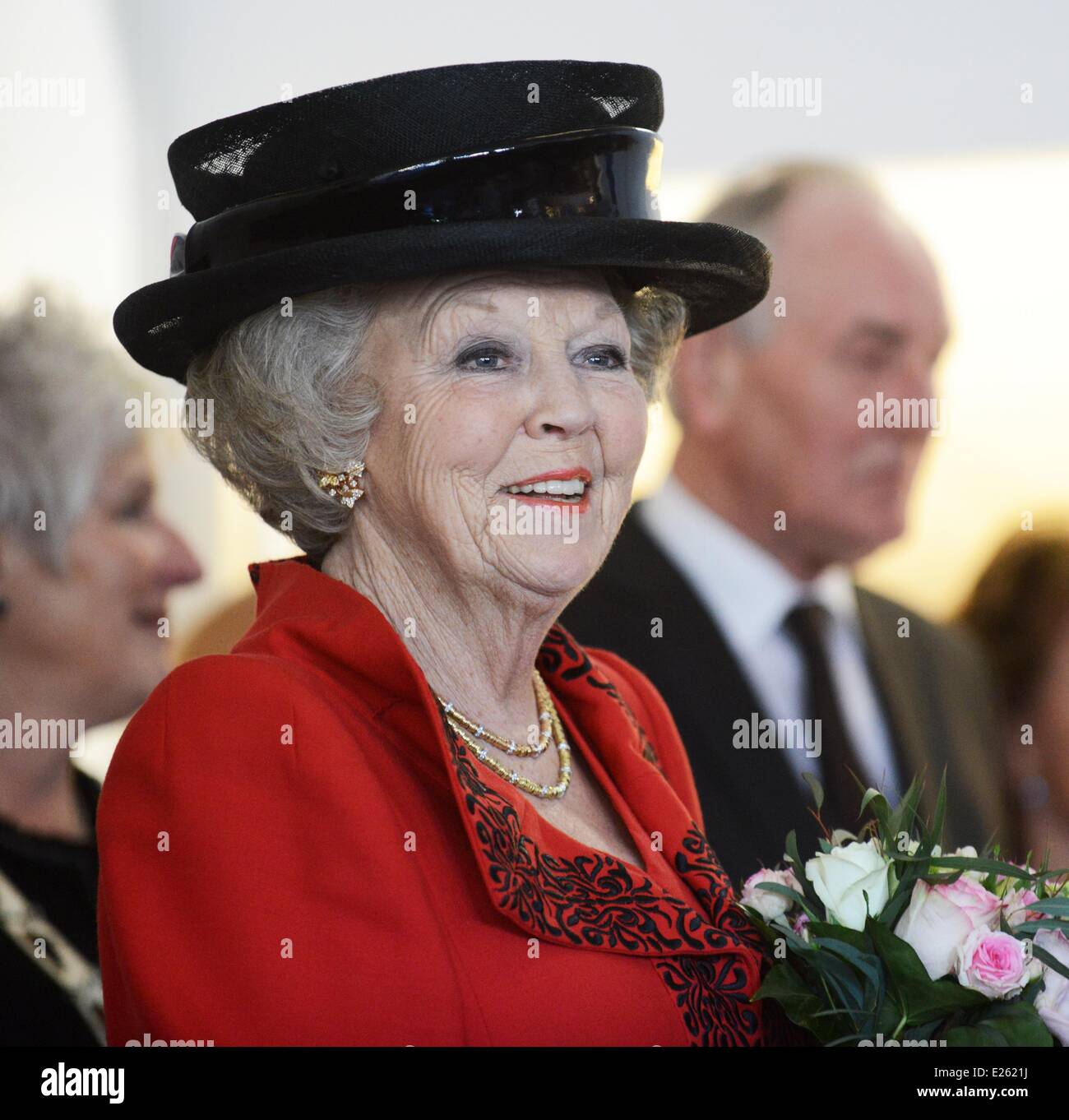 Queen Beatrix of the Netherlands visiting the 50th anniversary of the ...