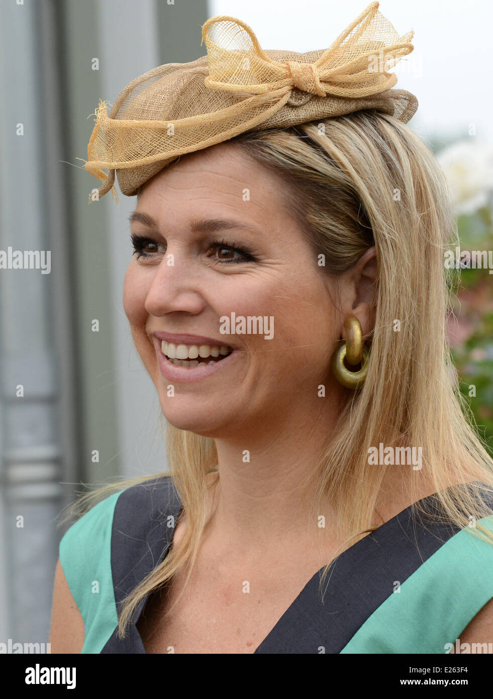 Queen Maxima of The Netherlands at the opening of Maximapark at ...