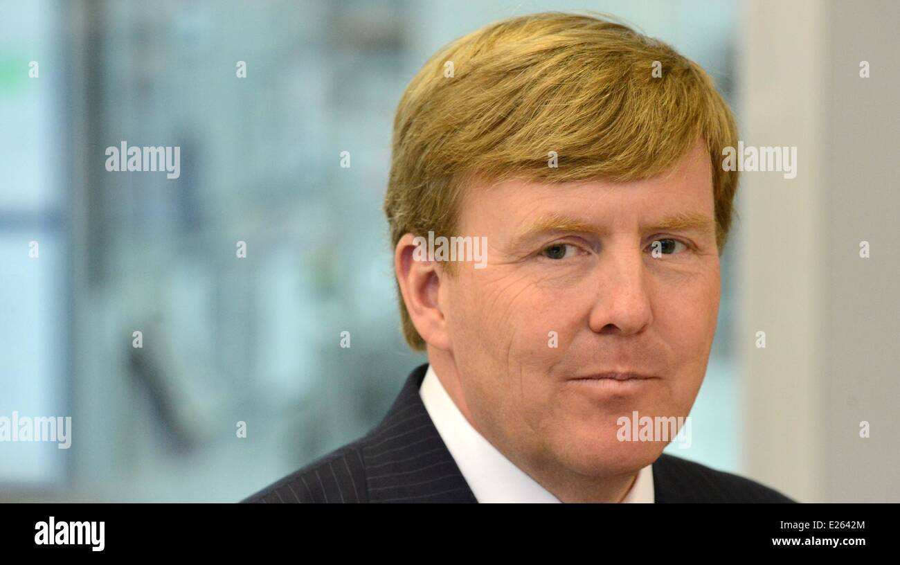 King Willem-Alexander of The Netherlands during his first official ...
