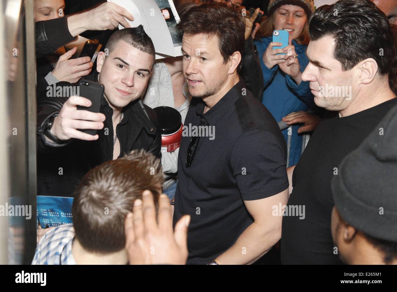 Mark Wahlberg pictured with director Allen Hughes at a special Philly ...