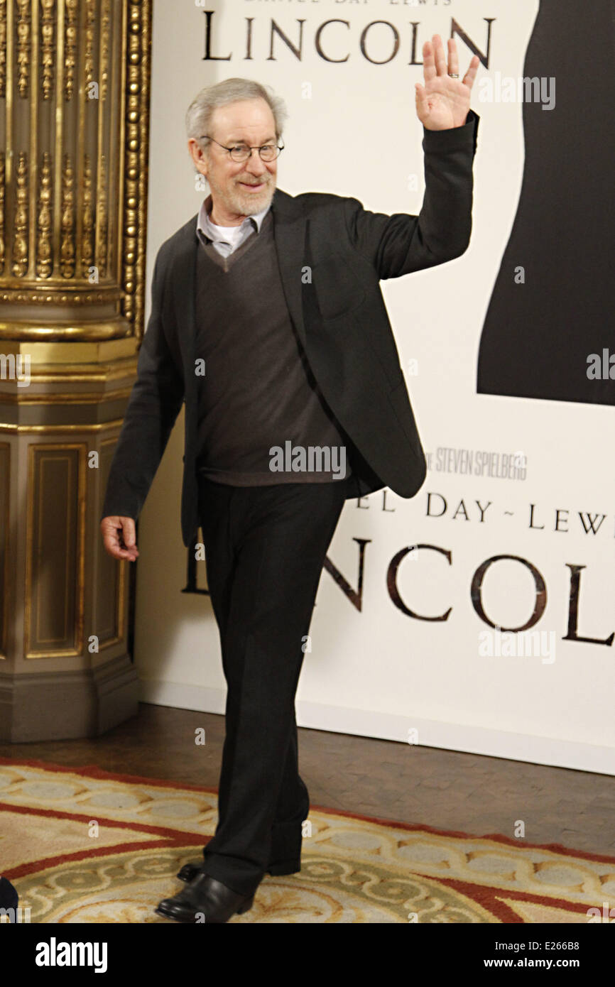Lincoln' Photocall at Casa de America Featuring: Steven Spielberg Where ...