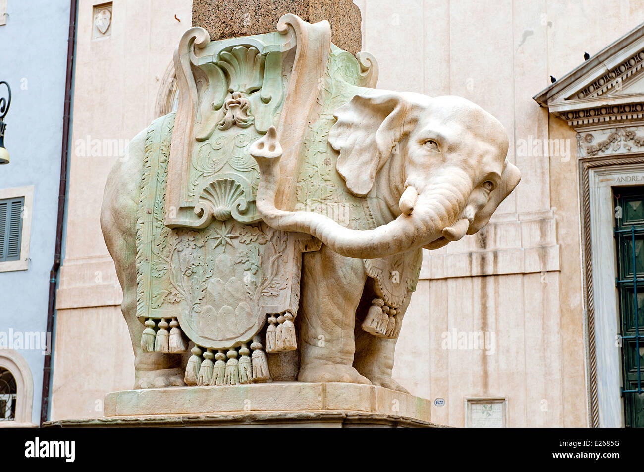 Elephant at Piazza della Minerva in Rome, Italy Stock Photo - Alamy