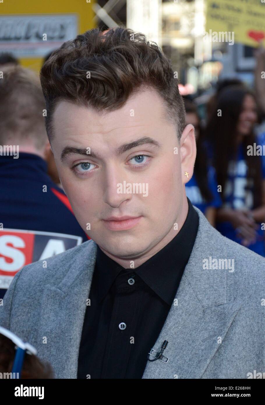 New York, NY, US. 16th June, 2014. Sam Smith at GMA, Good Morning ...