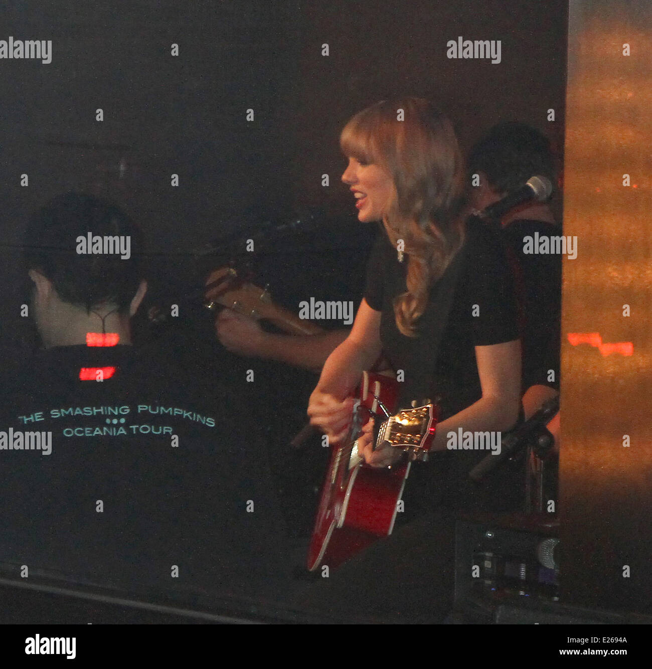 Taylor Swift performs on a boat in Paris Featuring: Taylor Swift Where ...