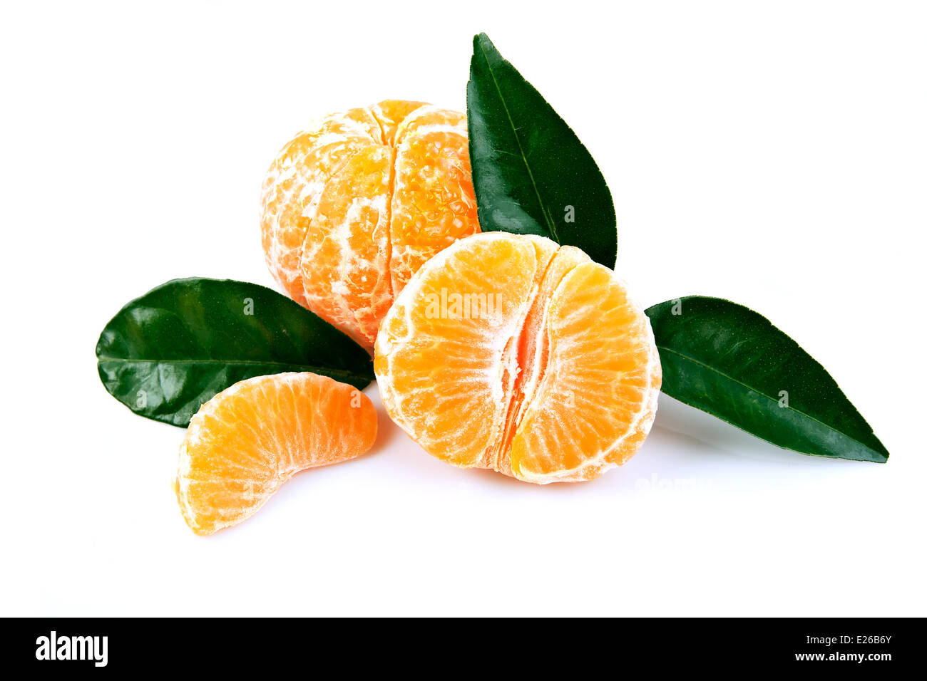 Tangerine isolated on white background Stock Photo - Alamy