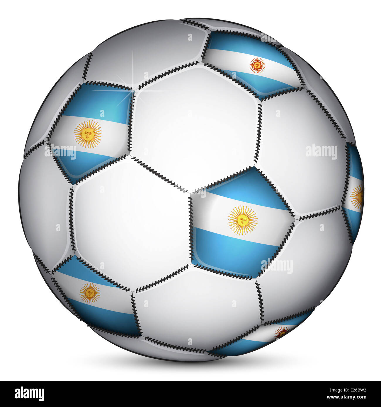 Argentine soccer ball Stock Photo - Alamy