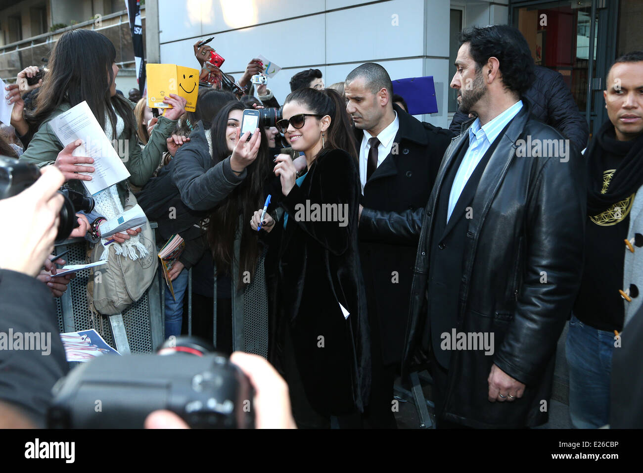 The cast of 'Spring Breakers' visit NRJ Studios in Paris Featuring ...