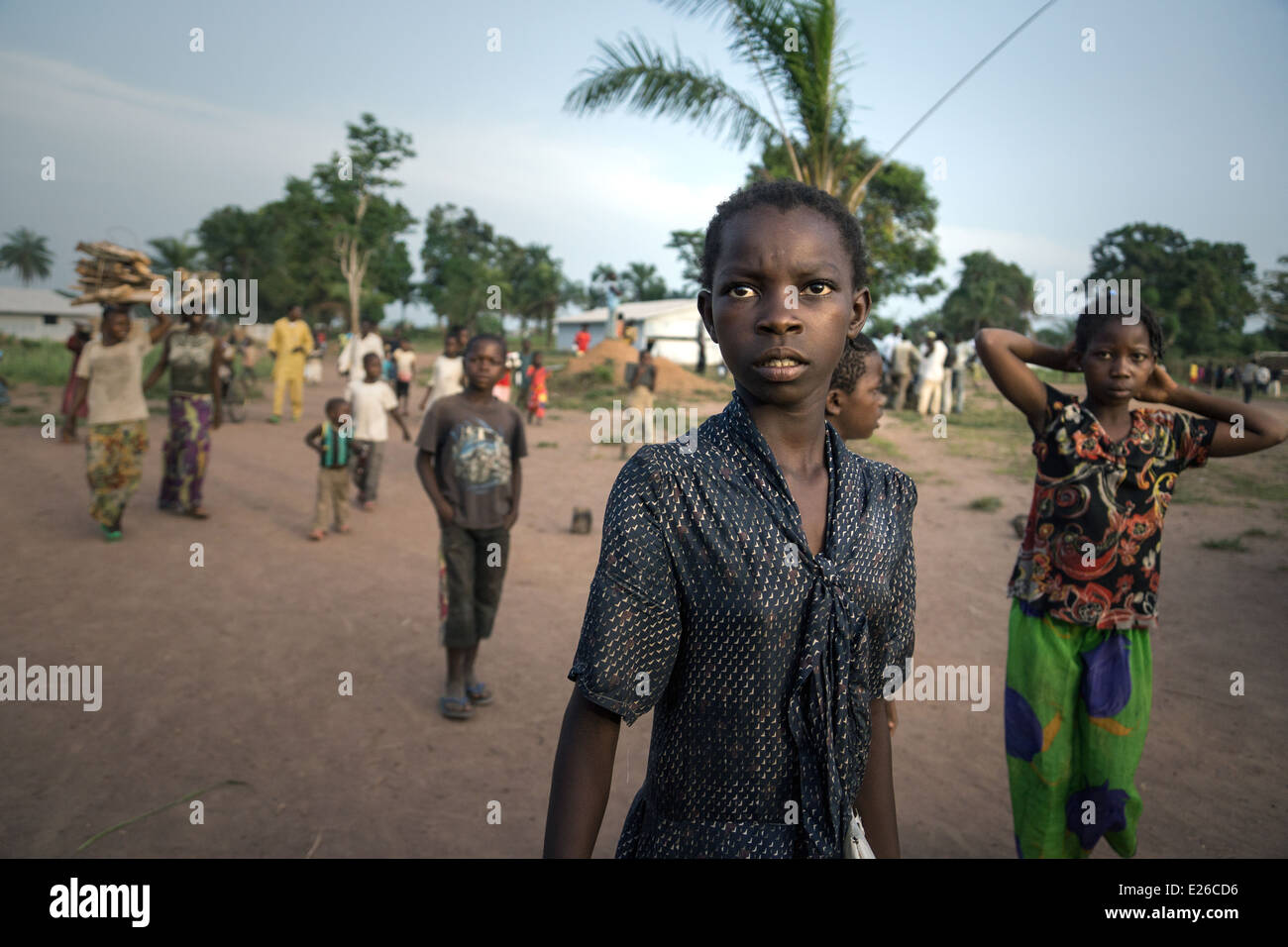 Central African Republic Refugee children in Boyabu refugee camp in ...