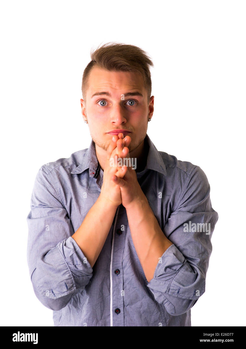 Man Pleading With Hands