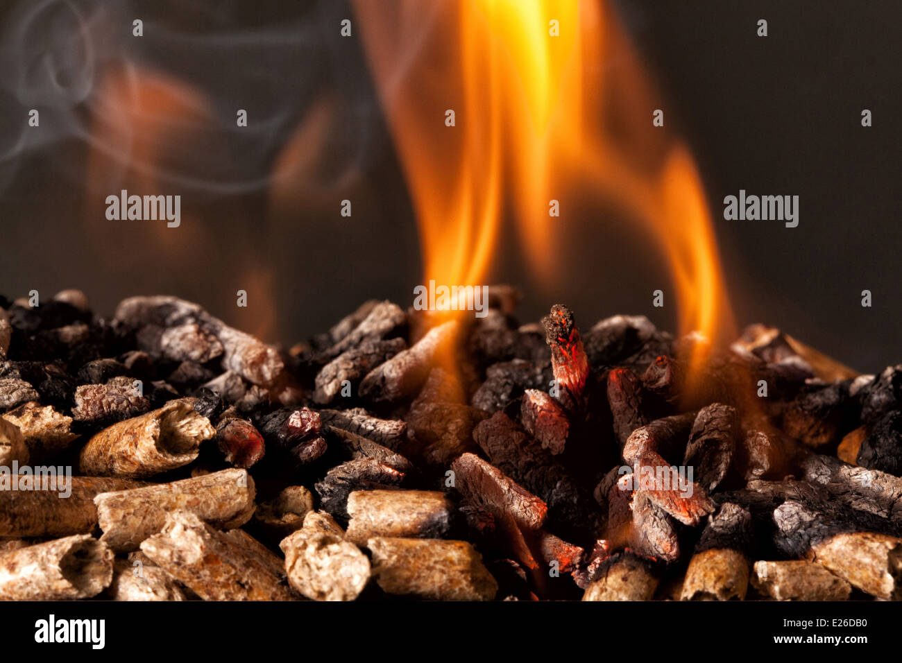 closeup image of wood pellets Stock Photo - Alamy