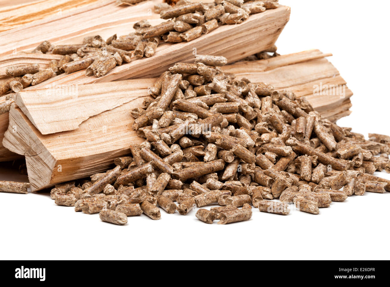 closeup image of wood pellets Stock Photo - Alamy