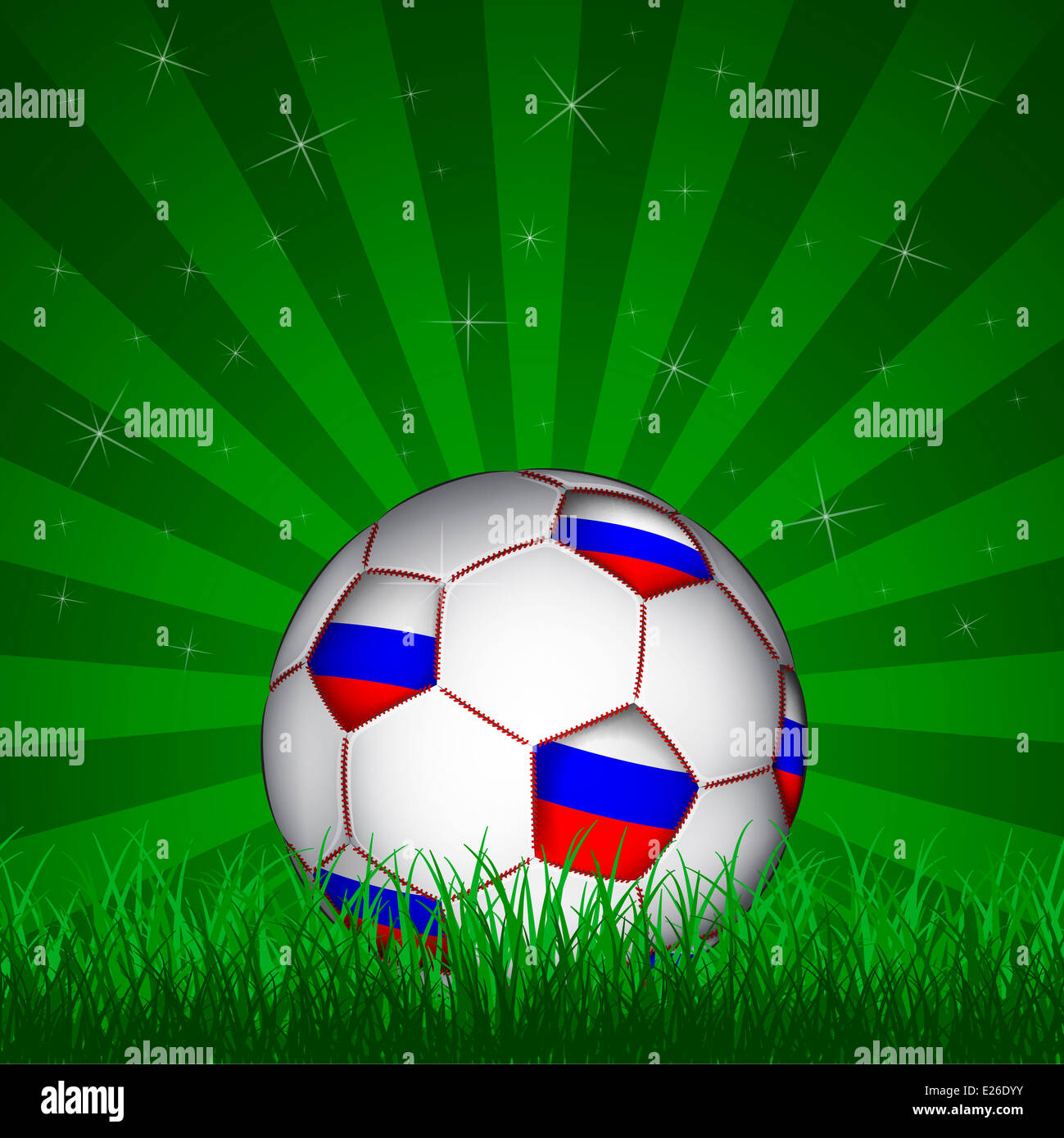 Russian soccer ball Stock Photo - Alamy