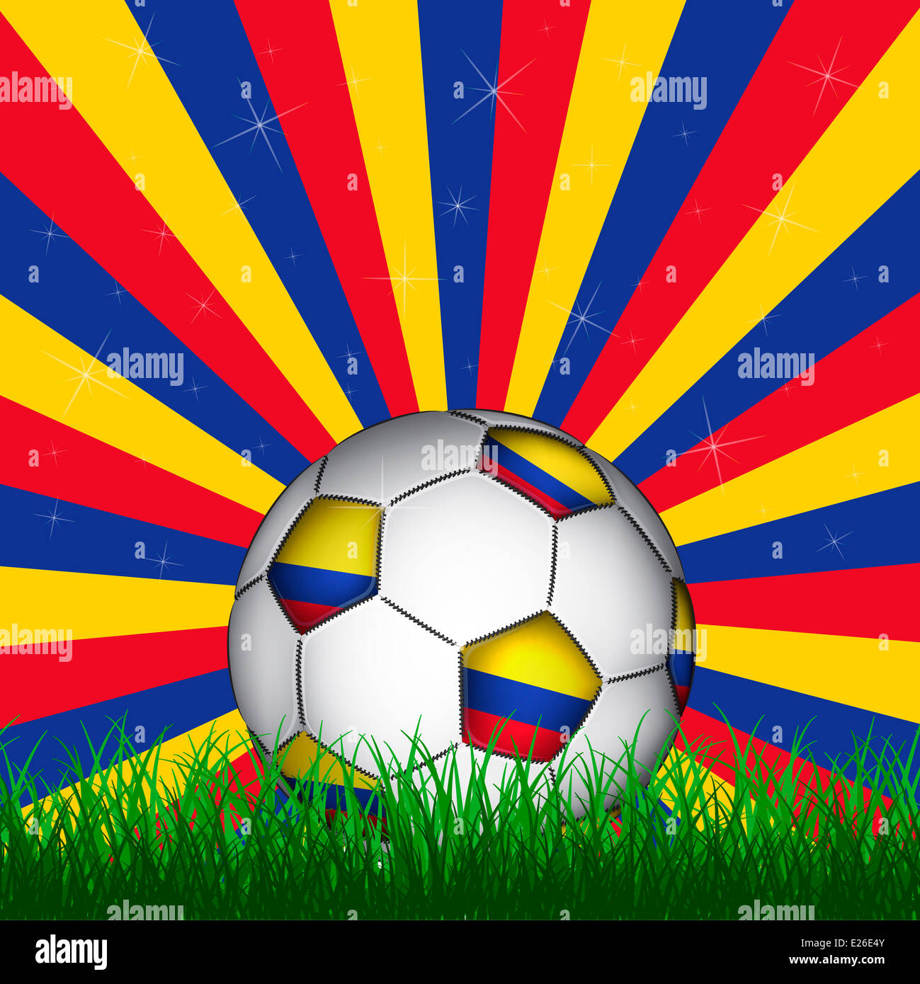 Colombia soccer ball Stock Photo - Alamy