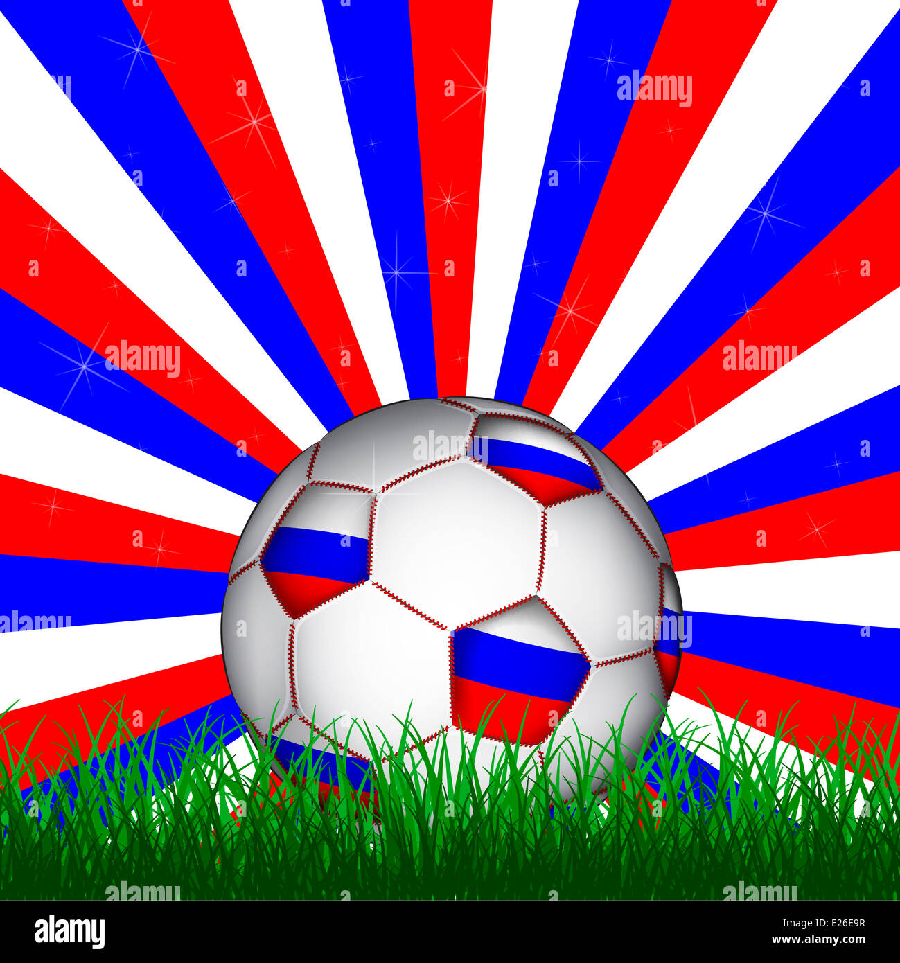 Soccer football ball russia flag hi-res stock photography and images ...