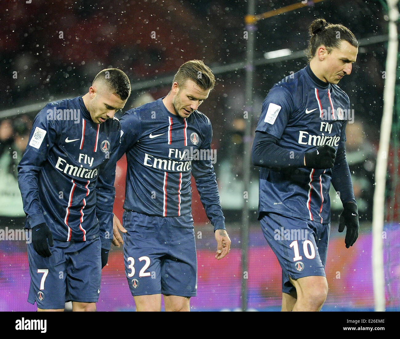 David Beckham plays his first match for Paris Saint-Germain (PSG ...