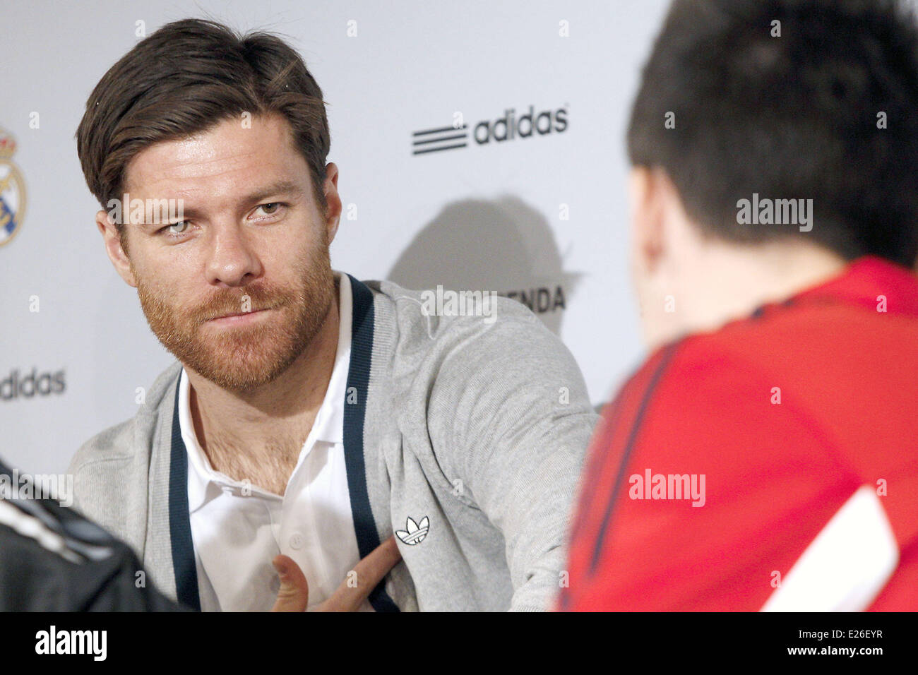 Real Madrid stars at the new 'Adidas' store opening inside the Santiago ...