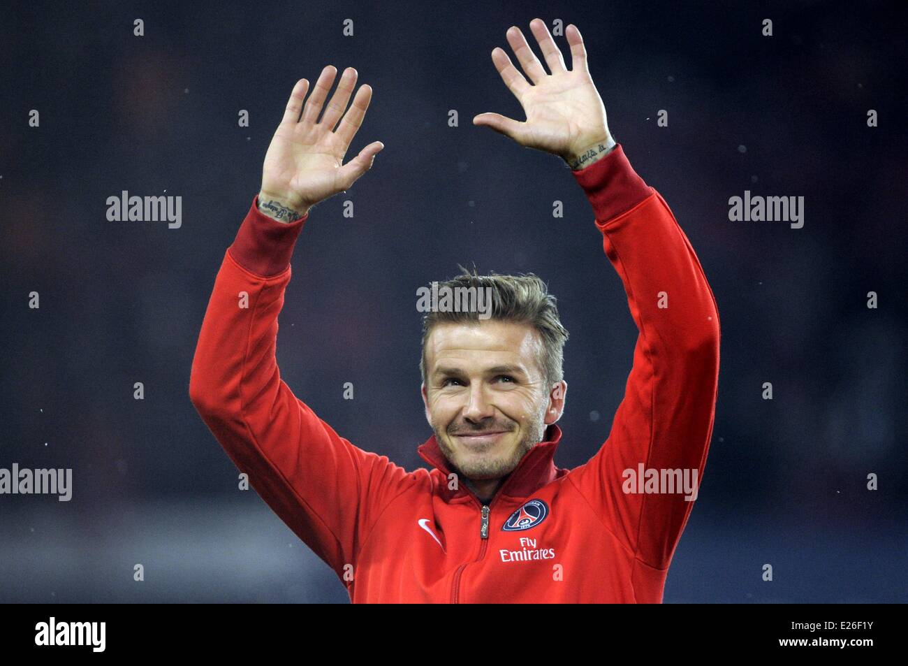 David Beckham plays his first match for Paris Saint-Germain (PSG ...