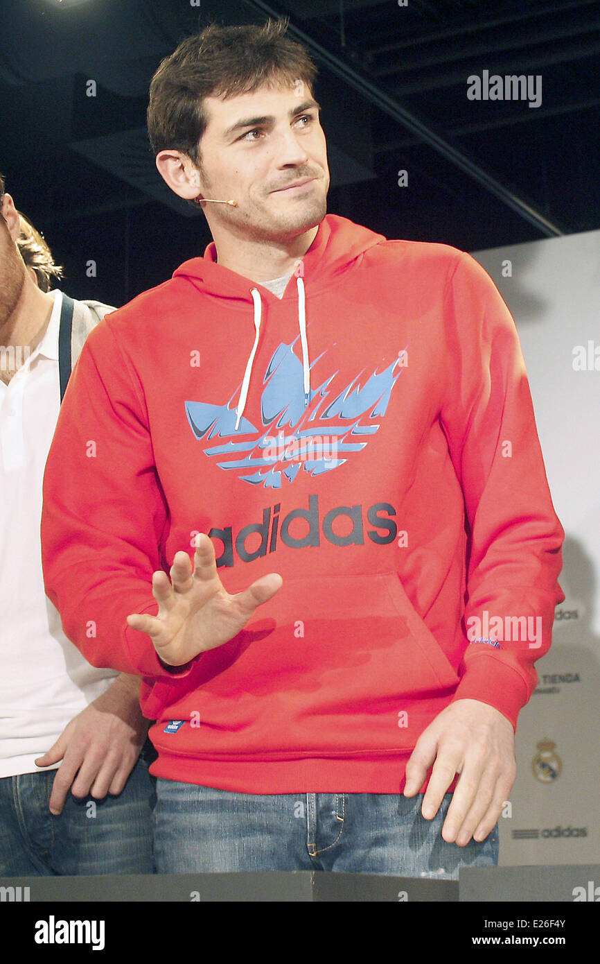 Real Madrid stars at the new 'Adidas' store opening inside the Santiago ...