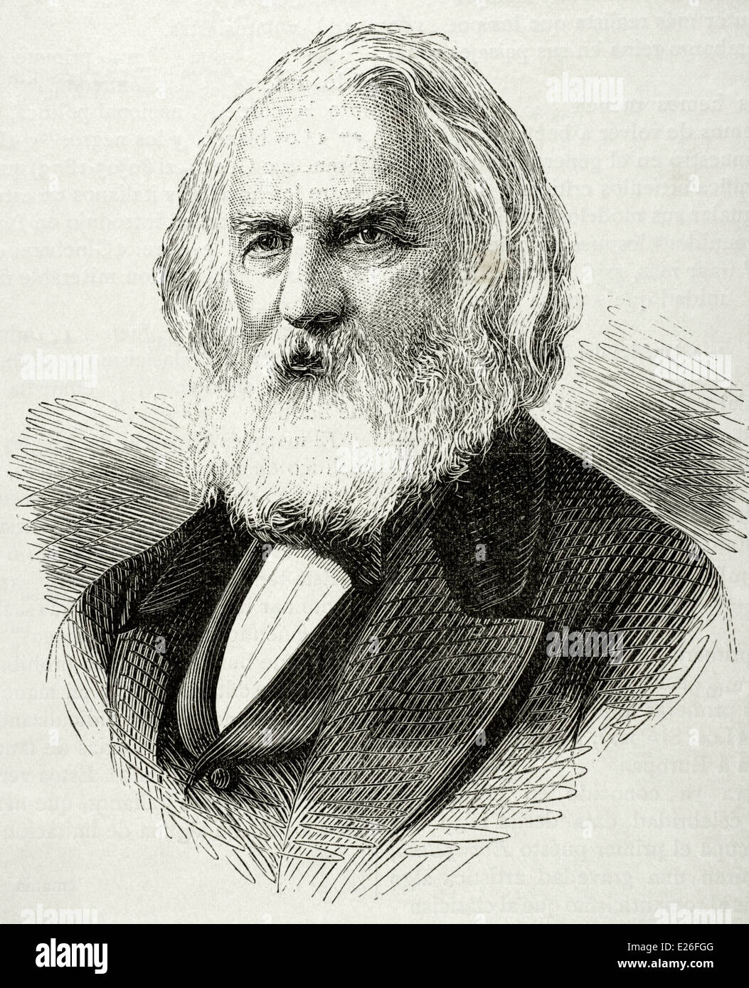 Henry wadsworth longfellow american poet hi-res stock photography and ...