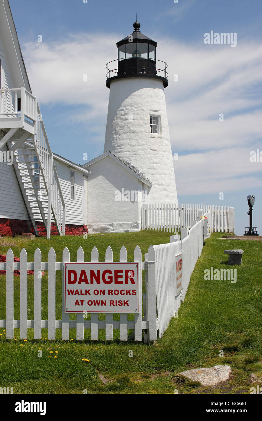 Lighthouse at the danger point hi-res stock photography and images - Alamy
