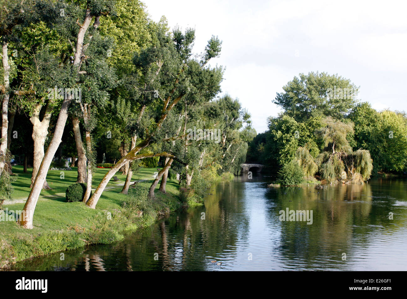Entrance and door of the park of Jarnac, Charente, Poitou Charentes ...