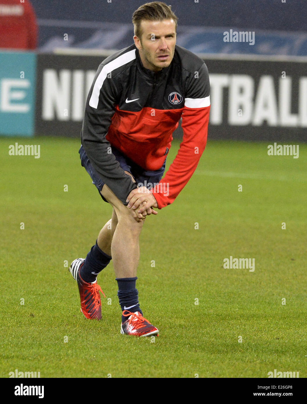 Paris Saint-Germain's midfielder David Beckham at the French Cup ...