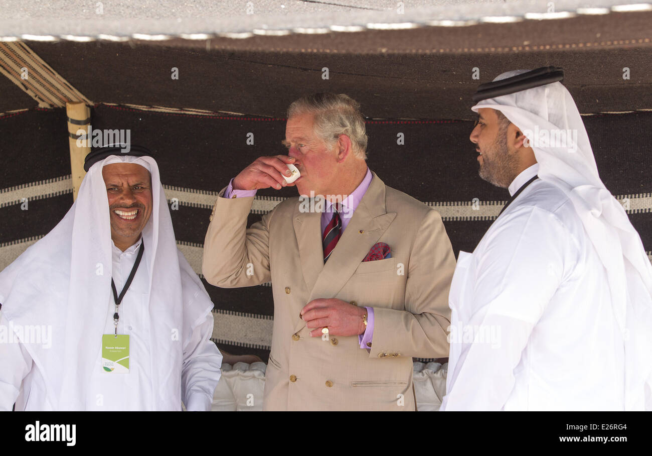 Prince Charles, HRH The Prince of Wales visits the Al Safwa farm in the ...