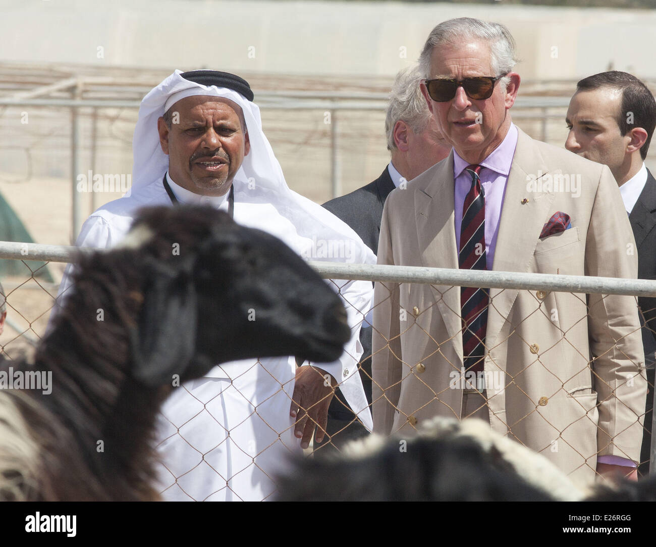 Prince Charles, HRH The Prince of Wales visits the Al Safwa farm in the ...
