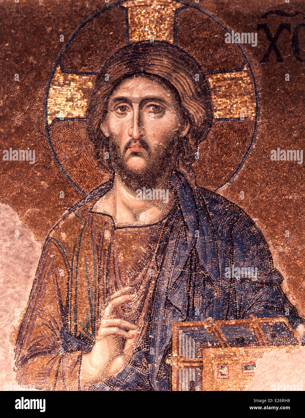 Christ Pantocrator Byzantine Mosaic Art