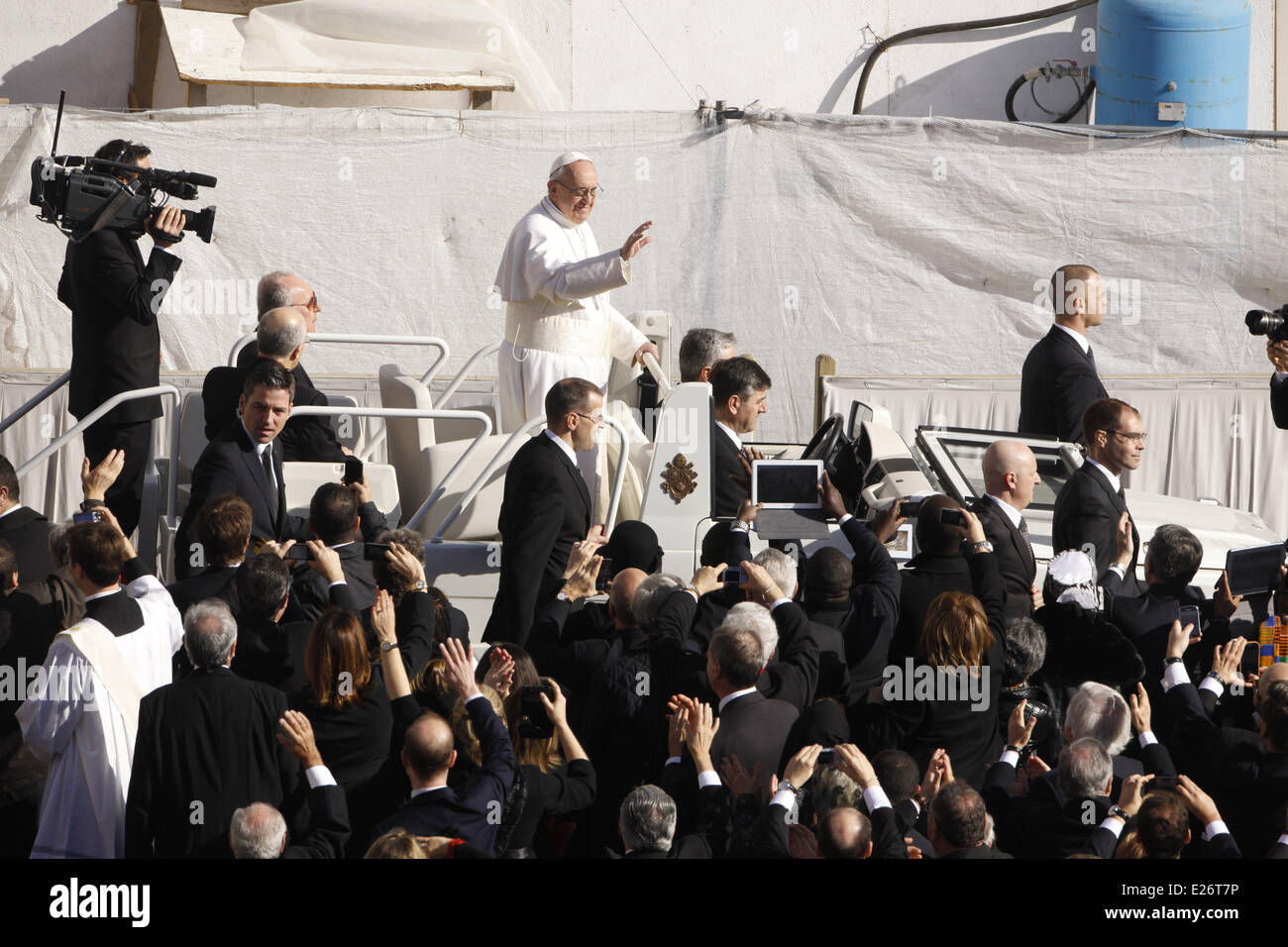 The inauguration of Pope Francis in St Peter's Square Featuring: Pope ...