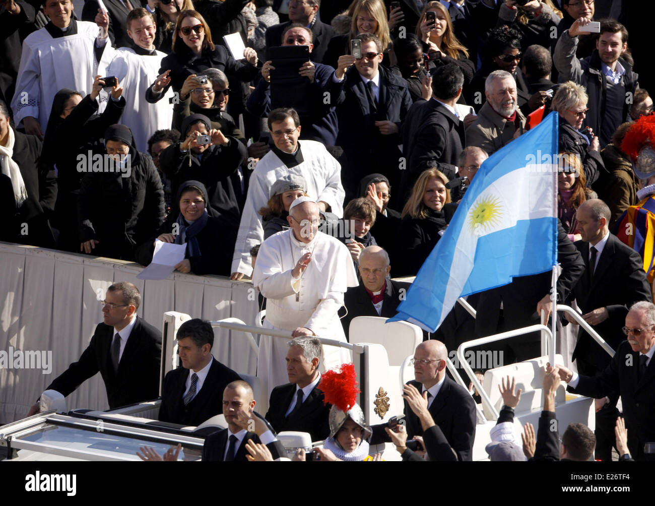 The inauguration of Pope Francis in St Peter's Square Featuring: Pope ...