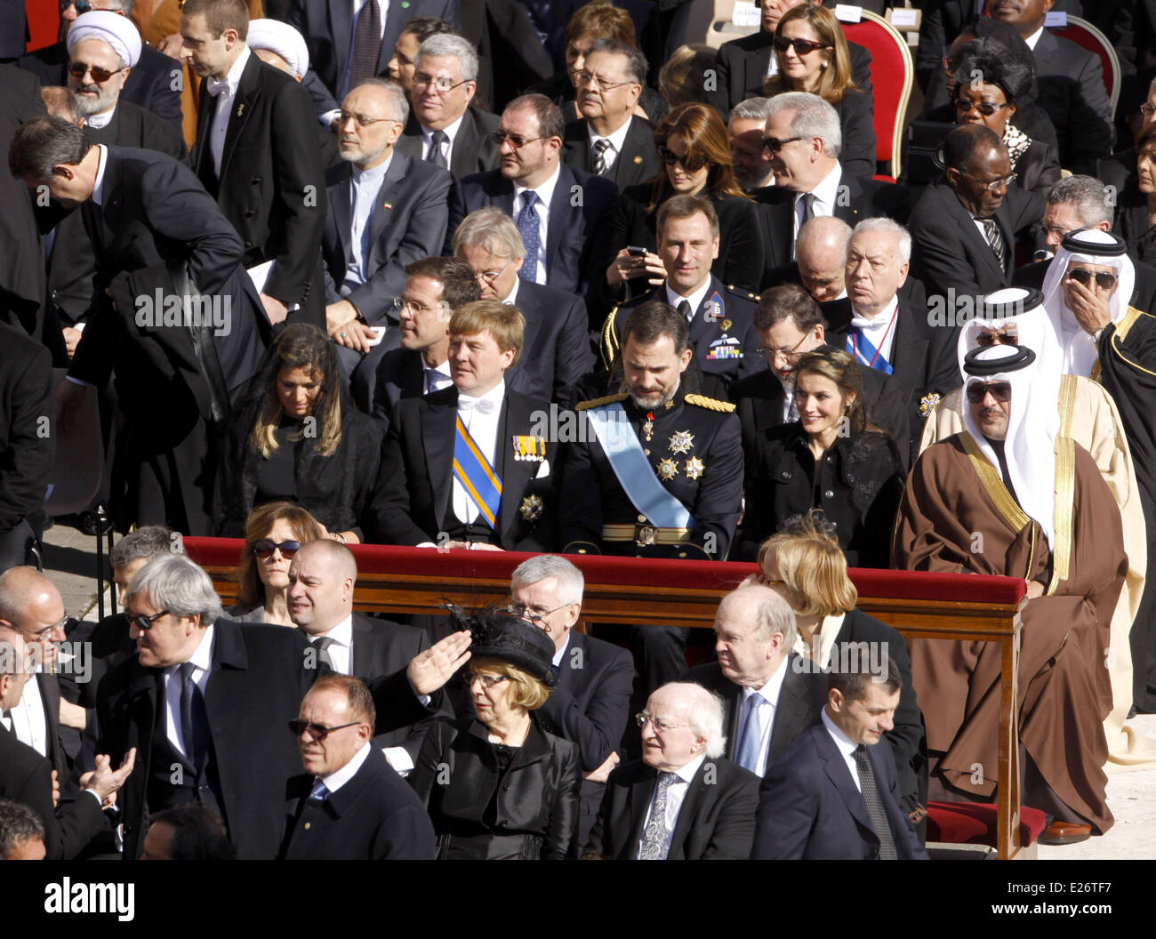 The inauguration of Pope Francis in St Peter's Square Featuring: Guests ...